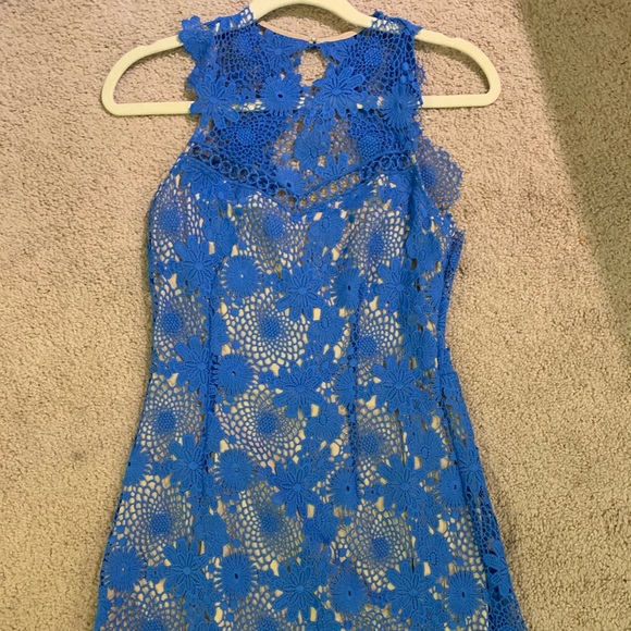 SAYLOR | Dresses | Saylor Royal Blue Lace Dress | Poshmark